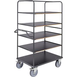 Kongamek Etagenwagen ERGO, 5 Etagen, LxB 1100 x 700 mm