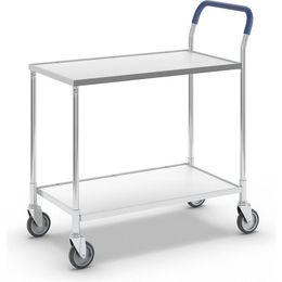 Kongamek Tischwagen KOMFORT, Böden weiß, LxBxH 840 x 435 x 900 mm