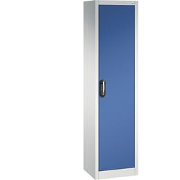 C+P ACURADO Universalschrank, BxT 500 x 400 mm, lichtgrau / enzianblau