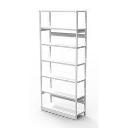 B&uuml;ro-Steckregal, ohne R&uuml;ckwand, Regalh&ouml;he 2250 mm, Grundregal, Breite x Tiefe 760 x 300 mm kaiserkraft