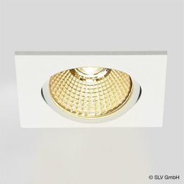 SLV New Tria Einbau-Deckenleuchte / Spot LED mit Dim-To-Warm, quadratisch, 1001992,