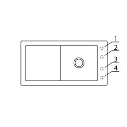 Villeroy & Boch Villeroy & Boch Timeline 60 K&uuml;chensp&uuml;le, 679001J0HL13,
