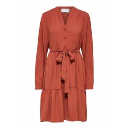 Selected Kleid Damen Gr&ouml;&szlig;e 40 dunkelorange Winterkleid