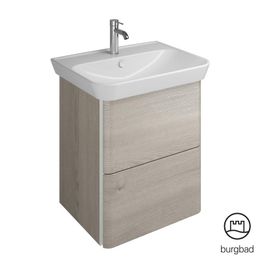 Burgbad Iveo Schrank mit Waschtisch, 2 Ausz&uuml;ge, SFEN065F2834C0001G0182,