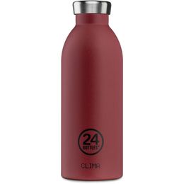 24Bottles Trinkflasche 'Clima' Herren Gr&ouml;&szlig;e one size karminrot / schwarz / silber