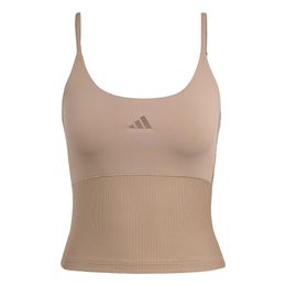 adidas Performance Sporttop 'Hyperglam' Damen Gr&ouml;&szlig;e M/L braun / hellbraun