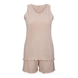 Goldenbay Shorty 'Sofia' Damen Gr&ouml;&szlig;e M beige / orange Winterkleid