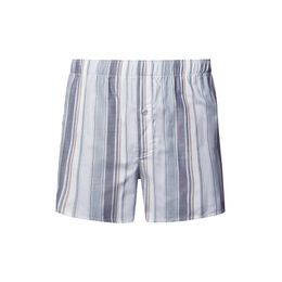 Hanro Boxershorts 'Fancy Woven' Herren Gr&ouml;&szlig;e M hellblau / hellgrau / wei&szlig;