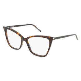 SAINT LAURENT SL 386 Brille Damen | Fassung: Vollrand, Cat Eye, Havanna