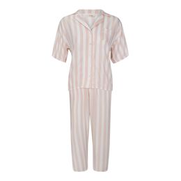 Goldenbay Pyjama ' Blossom ' Damen Gr&ouml;&szlig;e S pink / wei&szlig; Winterkleid