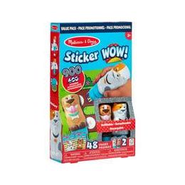 Spin Master Melissa & Doug - Sticker WOW! Sticker-Stempelset 2er-Pack Tiere, Basteln