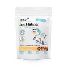 Dr. SAM Bio H&uuml;hner Happen 500g - Snacks f&uuml;r Hunde & Katzen mit 86% Bio-Fleisch