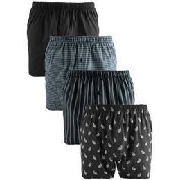 next Boxershorts Herren Gr&ouml;&szlig;e S gr&uuml;n / dunkelgr&uuml;n / schwarz / wei&szlig;