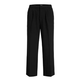 JACK & JONES Pleat-Front Pants 'JPSTBILL DIEGO' male size 46 Black