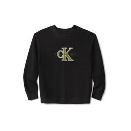 Calvin Klein Pullover Jungen Gr&ouml;&szlig;e 116 khaki / oliv / schwarz