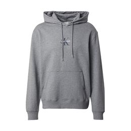 Calvin Klein Jeans Sweatshirt Herren Gr&ouml;&szlig;e S basaltgrau / graumeliert / wei&szlig;
