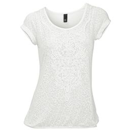 Heine T-Shirt Damen Gr&ouml;&szlig;e XL grau / wei&szlig;