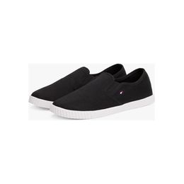 Tommy Hilfiger Shoes Leder-Slipper in Schwarz - 54% | Größe 37 | Damen-schuhe-halbschuhe