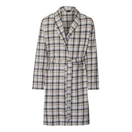Hanro Long Bathrobe ' Cozy Comfort ' male Beige, Grey size M