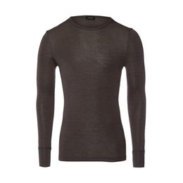 Hanro Longsleeve ' Woolen Silk ' Herren Gr&ouml;&szlig;e L dunkelbraun