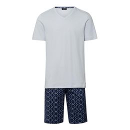 Hanro Shorty ' Night & Day ' Herren Gr&ouml;&szlig;e L dunkelblau / offwhite