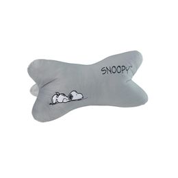Peanuts Snoopy Leseknochen Nackenkissen Lesekissen Kissen 40x20cm in grau | Gr.: onesize