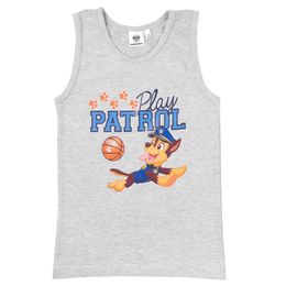PAW PATROL Tank Top Play Patrol Chase Kinder Shirt Hemdchen Ärmellos in grau | Gr.: 122/128