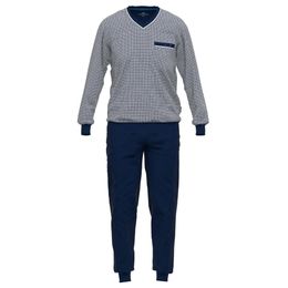G&ouml;tzburg G&ouml;tzburg Pyjama Brooklyn in blau-mittel-Minimal | Gr.: 52
