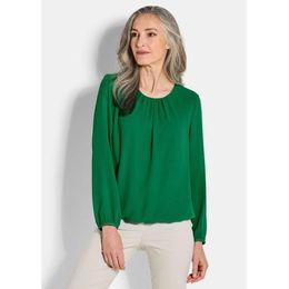 GOLDNER Bluse Elegante Bluse aus Chiffon in gr&uuml;n | Gr.: 40