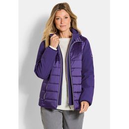 GOLDNER Sportive Steppjacke mit Kapuze in lila | Gr.: 44