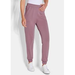 GOLDNER Bequeme Viskose-Schlupfhose, Doppelpack in altros&eacute; / grau | Gr.: 46