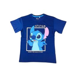 Lilo and Stitch T-Shirt Disney Lilo & Stitch in Dunkelblau | Gr.: S