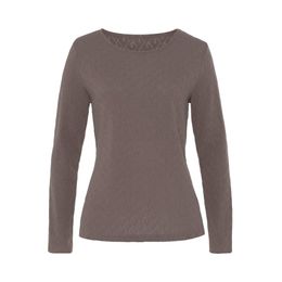 Vivance Langarmshirt in taupe | Gr.: 48/50