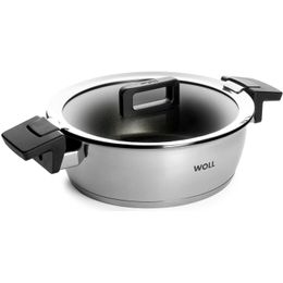 Bratentopf Woll "Concept", silber (silberfarben), H:8cm Ø:24cm, Töpfe, Induktion