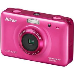 Kompakt Kamera CoolPix S30 - Rosa + Nikon Nikkor 3X Optical Zoom Lens 4.1-12.3mm f/3.3-5.9 f/3.3-5.9