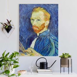 Bilderwelten Leinwandbild Van Gogh - Selbstbildnis - Wandbild S bis XXL Print Kunstdruck Wohnzimmer Schlafzimmer Esszimmer Druck auf Leinwand