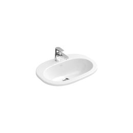 Villeroy & Boch V&B Einbauwaschtisch O.Novo 56x40,5cm, m Hahnl., m &Uuml;L, wei&szlig; C-plus ; Villeroy & Boch (416156R1)