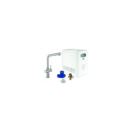 Grohe Sp&uuml;ltisch-Einhebelmischer Blue Professional L-Auslauf Set, supersteel (31347DC3)