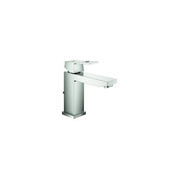 Grohe Waschtisch-Einhebelmischer Eurocube 1/2", M-Size, m Abl.garn, supersteel (23445DC0)
