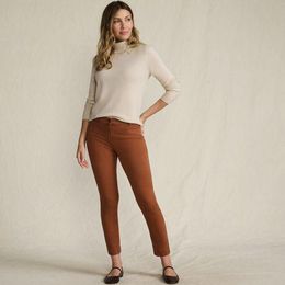 LANDS' END Slim Fit 7/8-Chinos Mid Waist, Damen,  Orange, Baumwolle/Lyocell (Viskose)/Baumwoll-Mischung, by Lands' End