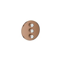 Grohe Fertigset Grohtherm Smartcontrol w suns geb&uuml;rstet, rund, UP-Ventil 3-fach (29122DL0)