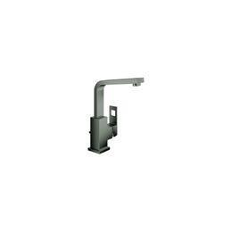 Grohe Waschtisch-Einhebelmischer Eurocube 1/2", L, m Abl.garn, hd graph. geb&uuml;rstet (23135AL0)