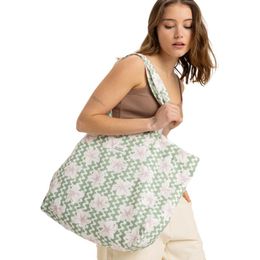 Roxy Strandtasche »Anti Bad Vibes« grün Einheitsgröße Einheitsgröße Material: Einfarbiger Canvas-Stoff aus 70 %...