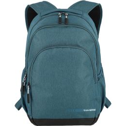 Travelite Laptoprucksack »KICK OFF Rucksack L« Freizeitrucksack Arbeitsrucksack Schulrucksack Reiserucksack petrol B/H/T: 31 cm x 45 cm x 16 cm...