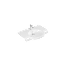Villeroy & Boch V&B Waschtisch VICARE 80x55cm, m HL, m ÜL, weiß AntiBac C-Plus ; Villeroy & Boch (412080T2)