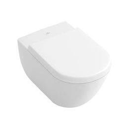 Villeroy & Boch V&B WC-Sitz Subway Softcl.-Scharnier Edelstahl, starwhite ; Villeroy & Boch (9M55S1R2)