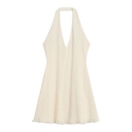 Bershka Kleid Damen Gr&ouml;&szlig;e 36 creme Winterkleid