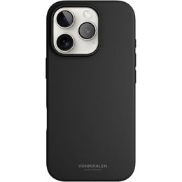 VONMÄHLEN VONMÄHLEN Smartphone-Hülle »iPhone 16 Pro Max, Soft Silicone Case - Black« Schwarz