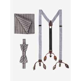 Cinque Hosentr&auml;ger Set, mit Streifen-Muster marineblau