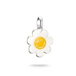 Thomas Sabo Charm-Einhänger »SMILEYWORLD Daisy Charm - Connect« silberfarben-gelb-weiß 0 SMILEYWORLD Daisy Charm - Connect